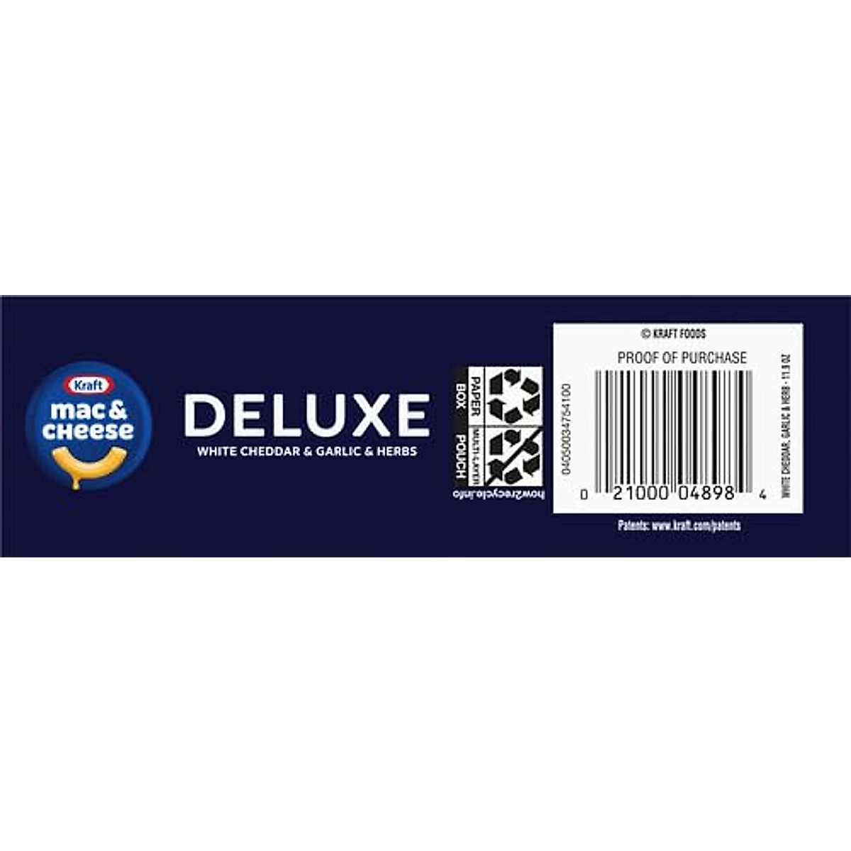 Kraft Deluxe White Cheddar & Garlic & Herbs Macaroni & Cheese Dinner (11.9 oz Box)