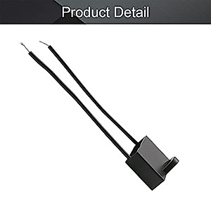 Fielect 2pcs CBB61 Run Capacitor 450V AC 1uF 2 Wires Metallized Polypropylene Film Capacitors for Ceiling Fan