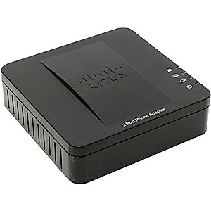 Cisco SPA112 2 Port Phone Adapter with Router (Renewed)