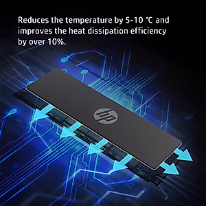 HP EX900 Pro 1TB NVMe PC SSD - PCIe Gen3 (8.0 GT/s) x 4, M.2 2280, 3D NAND Internal Solid Hard State Up to 2250 MB/s with DRAM Cache - 9XL77AA#ABA