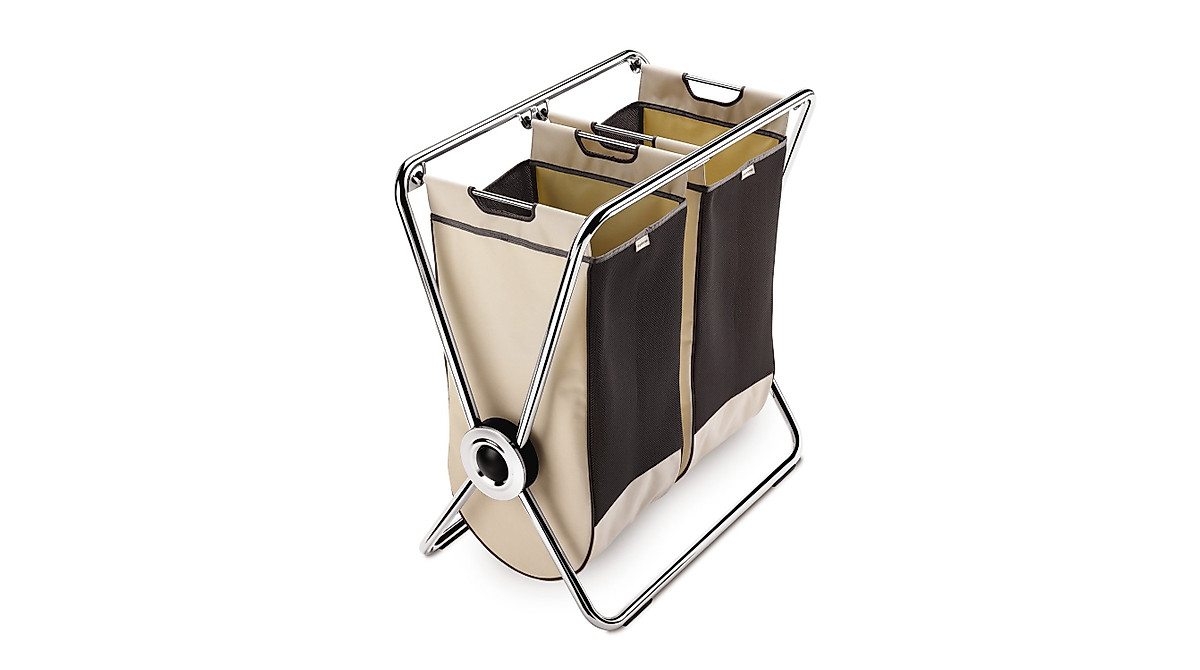 simplehuman Double Laundry Hamper - Durable Steel & Space-Saving Design