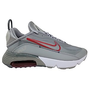 Nike Men's Air Max 2090 DC4117 Running Shoes, Lt Smoke Grey/University Red, 11.5 M US