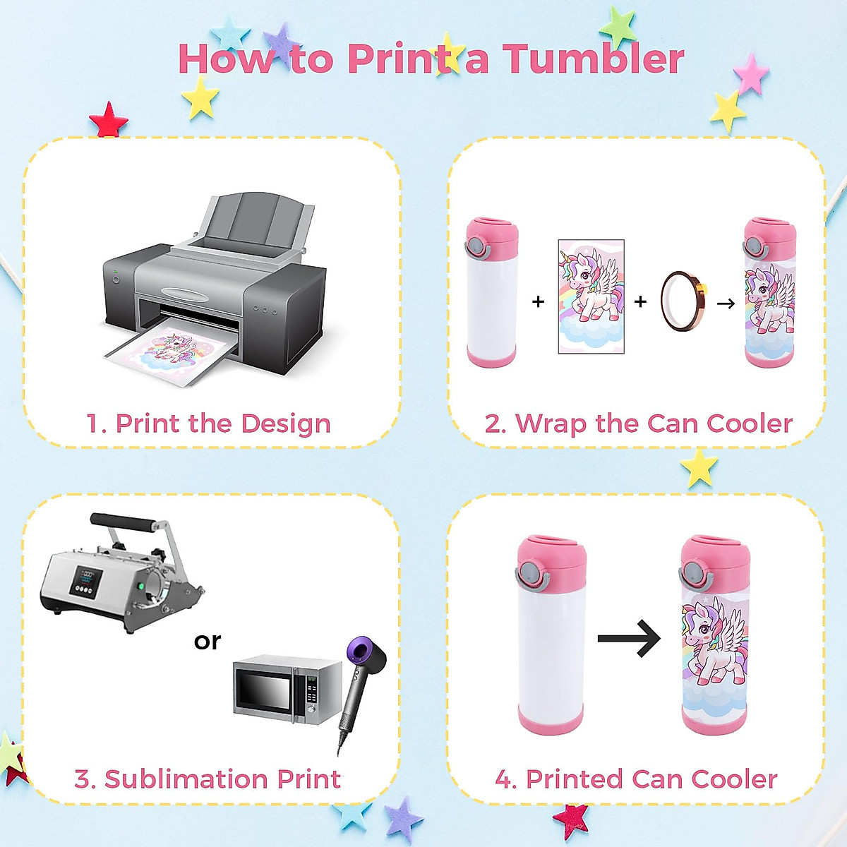 ZREGGUR 24pack Mixed coloer 12oz sublimation tumbler kids sippy cup blank stainless steel thermos kids water bottle for school toddler cups spill proof with straw and lid