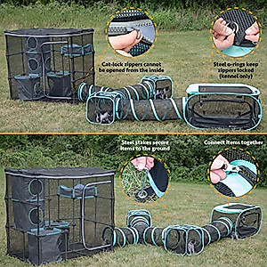 Kitty City Claw Indoor and Outdoor Mega Kit Cat Furniture, Cat Sleeper, Outdoor Kennel