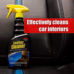 Stoner Car Care 95400 Leather Cleaner and Conditioner for 3-in-1 Car Interior Cleaner to Rehydrate Protect and Preserve Leather Surfaces, Pack of 1