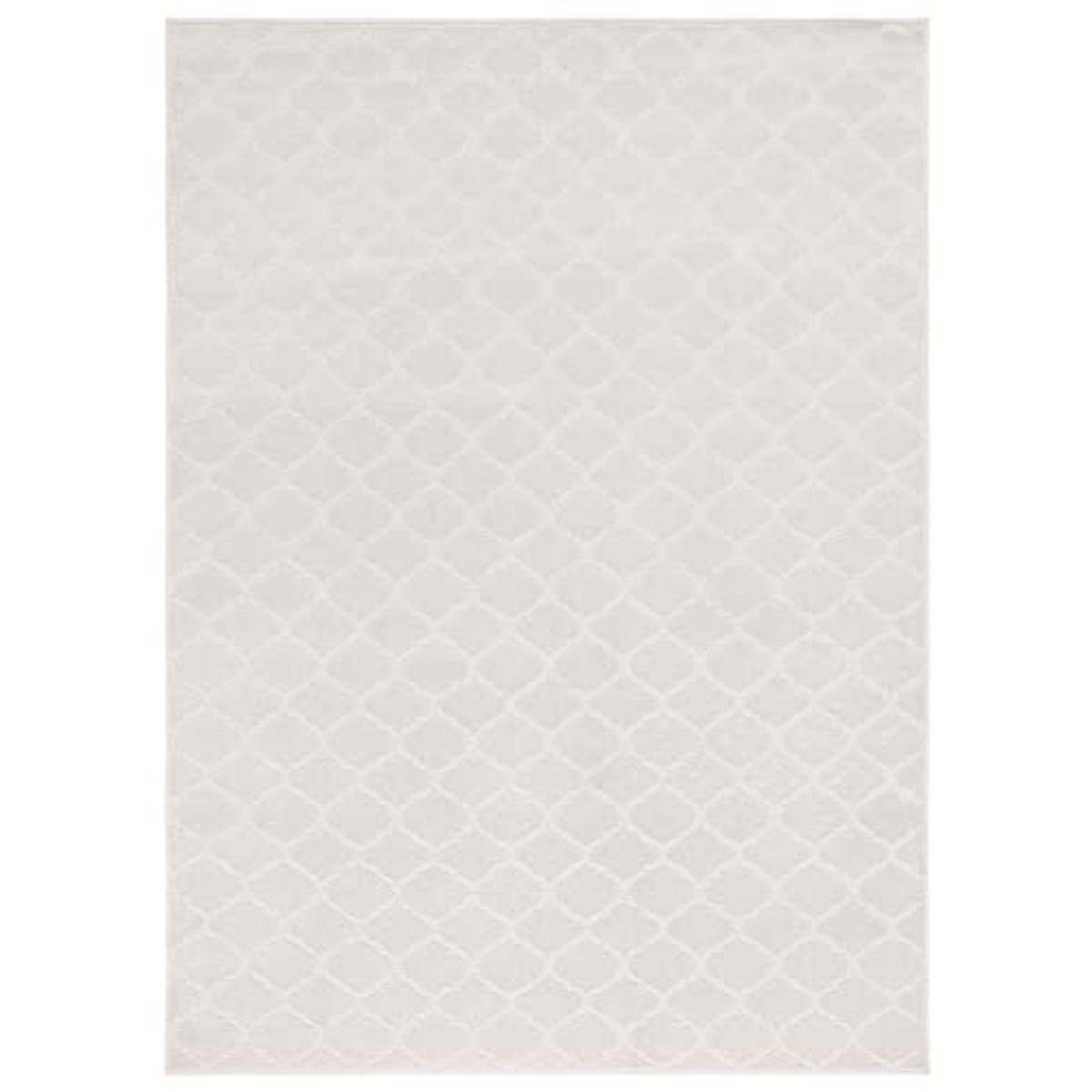 Safavieh Pattern and Solid Collection 5'3" x 7'6" Ivory PNS404A Non-Shedding Trellis Living Room Dining Bedroom Area Rug