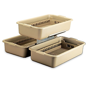 Vollrath 52827 24-1/16 x 13-1/2 Half Rack and Tub Flatware Soak System