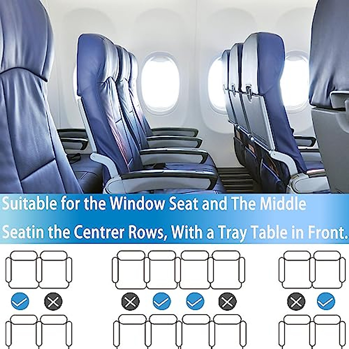 Airplane Footrest for Kids,Travel Airplane Toddler Bed,Portable Toddler Bed for Travel,Travel Foot Rest for Airplane Flights,Travel Seat Cushion for Airplane,Airplane Seat Extender for Kids (Black)