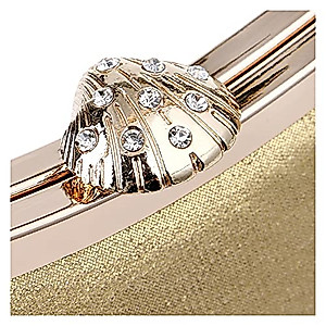 AAOTE Evening Bag Elegant Evening Bag Banquet Clutch Handbag Women Shoulder Bag Wedding Party Bag (Color : Red, Size : Small) (Color : Black, Size : Small)