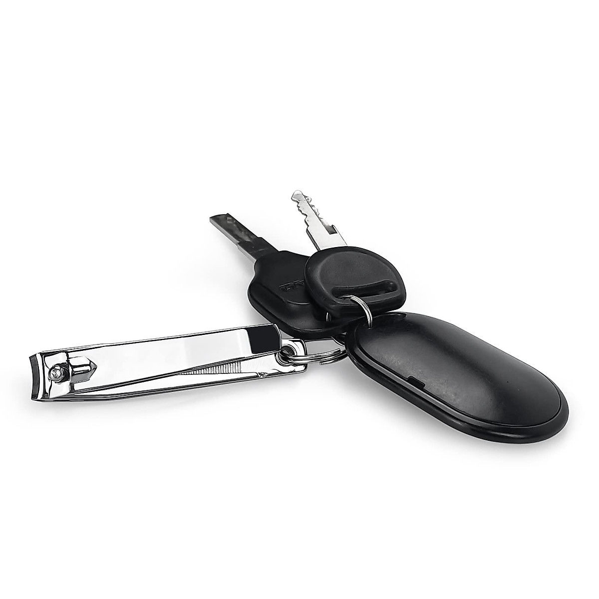 Thickened Stainless Steel Nail Clippers with Nail File, Nail Clippers Bulk,Bulk Nail Clippers for Homeless Individually Wrapped, for Homeless,Shelter, Air Bnb, Hotel 2.7inches (50 PCS)