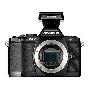 Olympus OM-D E-M5 16MP Live MOS Interchangeable Lens Camera with 3.0-Inch Tilting OLED Touchscreen [Body Only] (Black) - International Version (No Warranty)