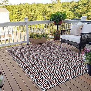 Dalyn Rugs Indoor/Outdoor Marlo MO1 Red Washable 8' x 10'