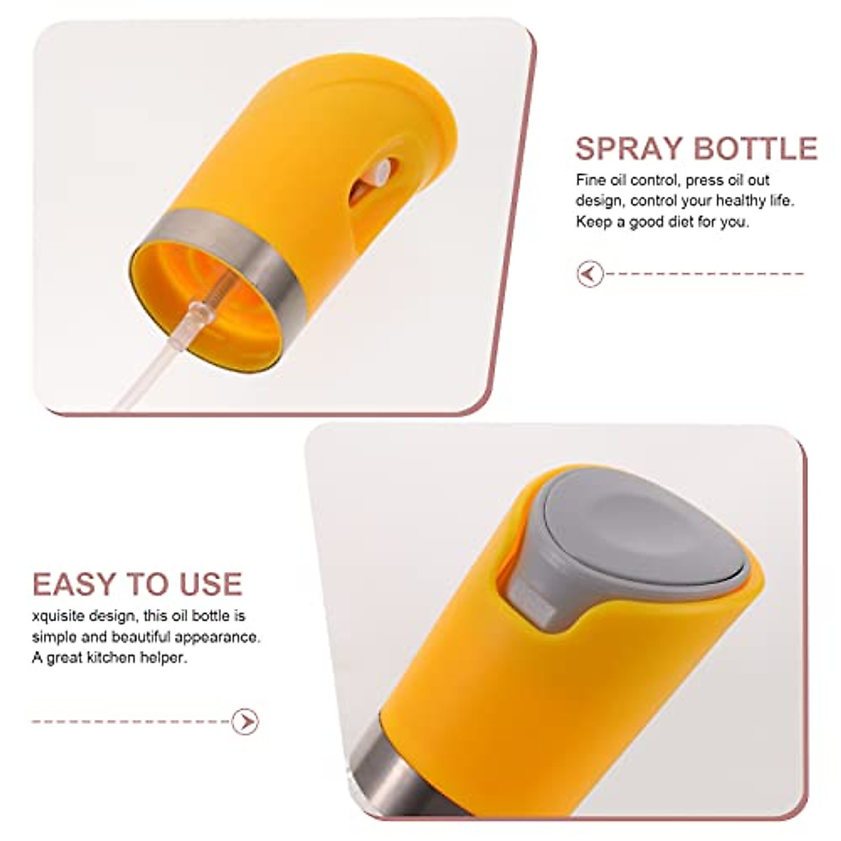 BESTonZON Spray Can Seasoning Bottle Decanter Air Fryer Accessories Oil Spray Bottles Oil Cruet Bottle Olive Oil Container Spray Oil Bottle Kitchen Oil Container Filling Oil Silica Gel Sauce