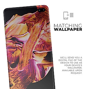 DesignSkinz Liquid Abstract Paint V47 Protective Vinyl Decal Wrap Skin Cover Compatible with The Samsung Galaxy S20 (Screen Trim & Back Glass Skin)