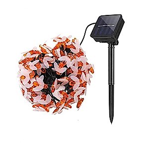 Indoor String Lights 5M Solar Lights String 20 Led Honey Bee Shape Solar Powered Fairy Lights for Outdoor Home Garden Fence Summer Decoration (Emitting Color : White)