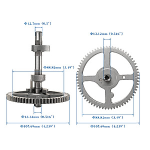 Camshaft 84005207 for B&S 793880 793583 792681 791942 795102 Camshaft kit, Cam Replacement Kit with 795387 Oil Seal Ring and 697110 Crankcase Gasket