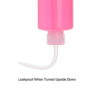 stonylab Chemical Wash Bottle, 2-Pack Plastic Safety Lab Squeeze Wash Bottle, LDPE with Narrow Mouth, 250 ml (8 oz)/2 Bottle