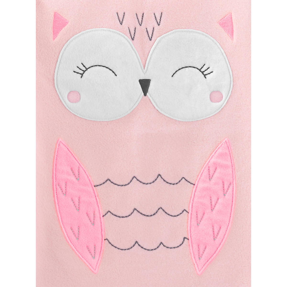 Simple Joys by Carter's Girls' Fleece Nightgowns, Pack of 2, Grey/Pink Owl, 4-5