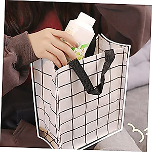 OKUMEYR Waterproof Lunch Box Bag Lunch Tote Bag Picnic Bag Thermal Lunch Bags Wear-resist Lunch Bag Thermal Lunch Organizer Insulated Grocery Bags Eco Bag Canvas Shopping
