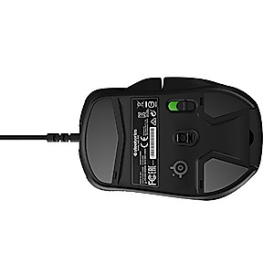 SteelSeries Rival 500 MMO/MOBA 15-Button Programmable Gaming Mouse - 16,000 CPI, Black