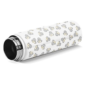 Simple Modern Disney Water Bottle with Straw Lid Vacuum Insulated Stainless Steel Metal Thermos | Gifts for Women Men Reusable Leak Proof Flask | Summit Collection | 22oz Minnie Mouse Dots