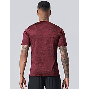 5 Pack Men’s Active Quick Dry Crew Neck T Shirts | Athletic Running Gym Workout Short Sleeve Tee Tops Bulk (Set 1, 3X-Large)