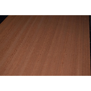 Sapele Raw Wood Veneer Sheet 11.5 x 46 inches 1/42nd