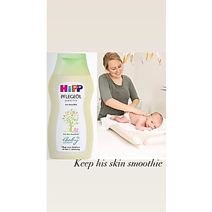 Hipp Baby Body Oil with Organic Almond Oil - 200 ml - German -