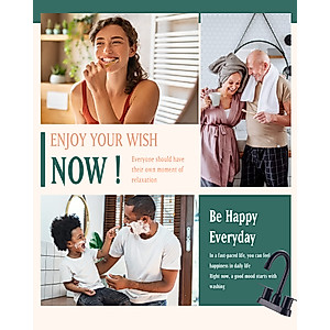 KUZOR Centerset Bathroom Faucets 2 Handle 3 Hole Bathroom Sink Faucet Matte Black Bathroom Faucet 4 Inch Swivel Spout with Pop Up Drain and Water Supply Hoses