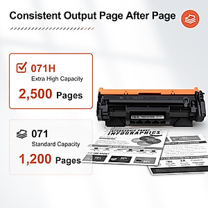 v4ink 071H Toner Cartridge with Chip Compatible Replacement for Canon 071H Black 071 High Capacity Toner Works with i-SENSYS LBP122dw MF273dw MF272dw MF275dw LBP120 MF270 Printer, Support for Fax