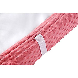 Baby Changing Pad Cover, Super Soft Minky Dot Diaper Changing Table Covers for Baby Girls and Boys, Ultra Comfortable, Safe for Babies, Fit 32"/34'' x 16" Pad (Strawberry Red)