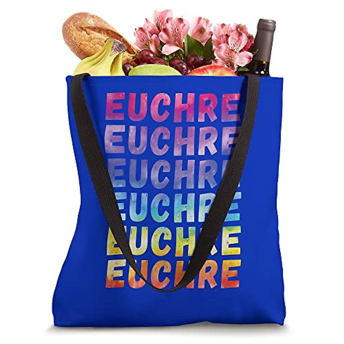 Retro Look Euchre - Fun Card Players Apparel Tote Bag