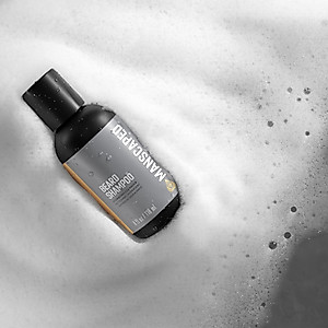 MANSCAPED® UltraPremium Beard Shampoo, Hydrating Cleanser with Eucalyptus, Rosemary, Lavender Essential Oils, Moisturizing Beard Wash for Hair and Skin (4 oz)