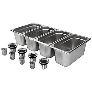 Standard 4 Compartment Sink Set & Hand Washing for Concession Stand Food Trailer