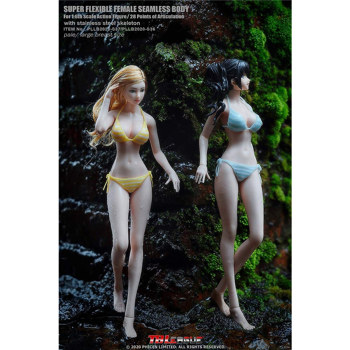 HiPlay TBLeague Seamless Action Figure Anime Girl Body Type and Large Bust 1:6 Scale S36A(Pale, Without Head)