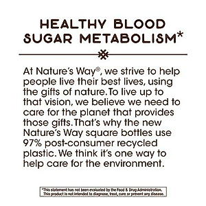 Nature's Way Chromium Picolinate, 200 mcg per serving, 100 Capsules (Pack of 4) (Packaging May Vary)