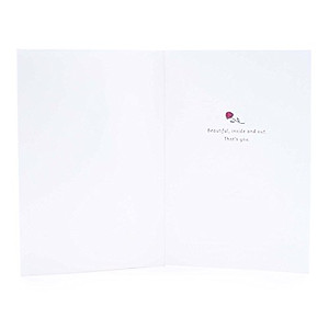 Hallmark Signature Birthday Card for Women (Disney Belle), WHITE (799RZH1058)