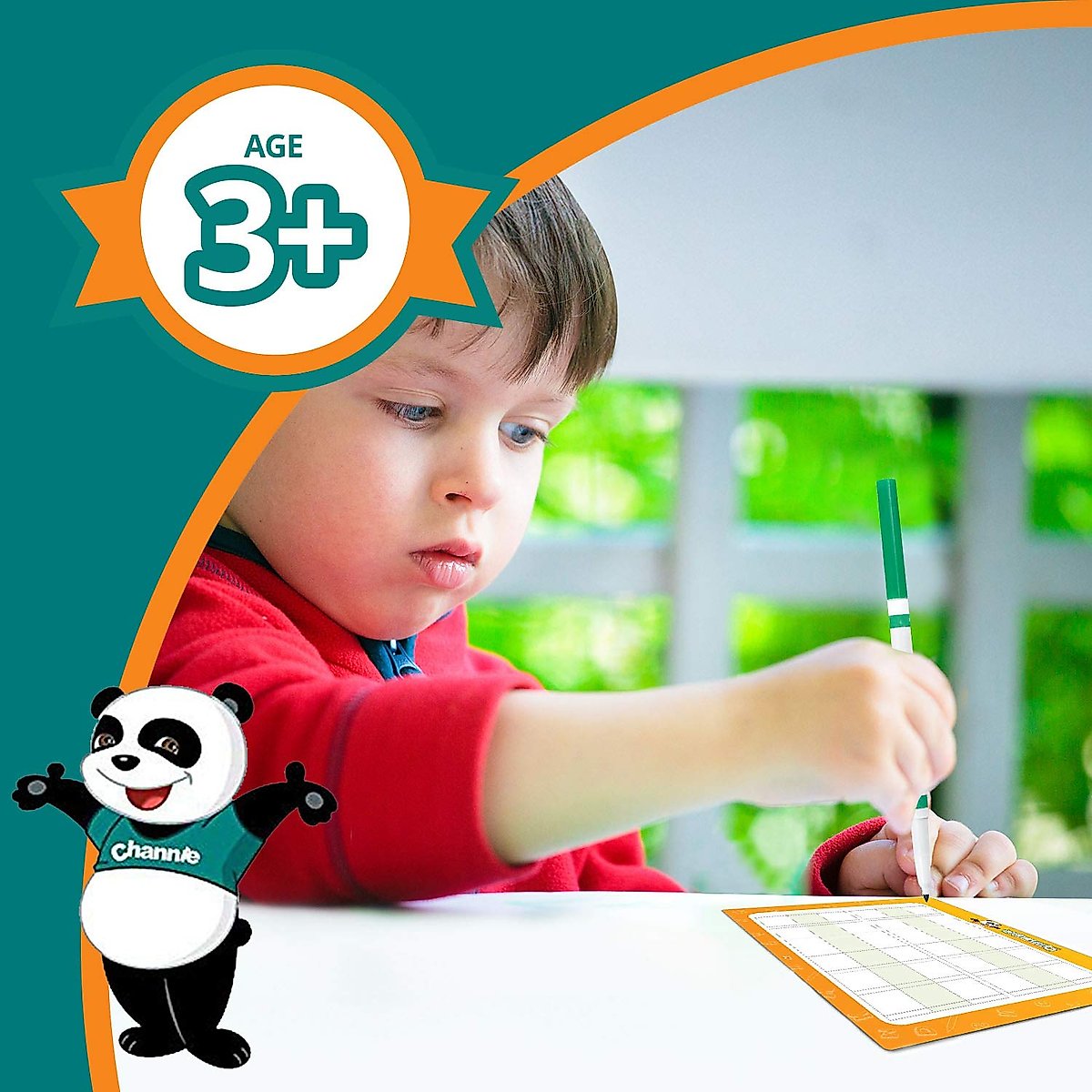 Channie’s Visual Dry Erase Flashcards for Pre-K Through First Grade Students’ to Learn to Trace, Practice &Write Their First 100 Sight Words, Ages 3+, 5.5” x 4.25