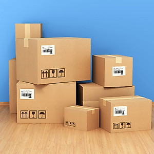 MaxGear 3-1/3x4 Shipping Address Labels,for Inkjet or Laser Printer, 6 Up Sticker Labels Paper, Matte White Paper Sheets, Strong Adhesive, Dries Quickly, Holds Ink Well, 180 Lables