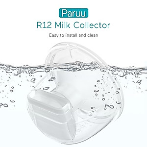 Paruu P10 Full Set Collector Cup, Original Breast Pump Parts, Wearable Breast Pump Replacement Accessories, 1 Set
