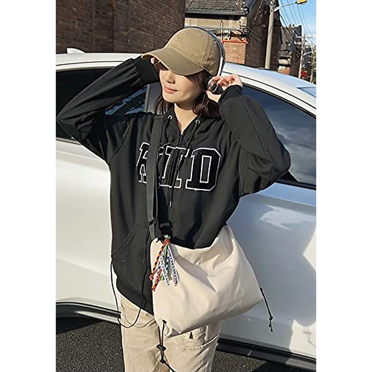 Hobo Bag Women Chic Tote Bag Stylish Students Casual Nylon Soft Shoulder Bag