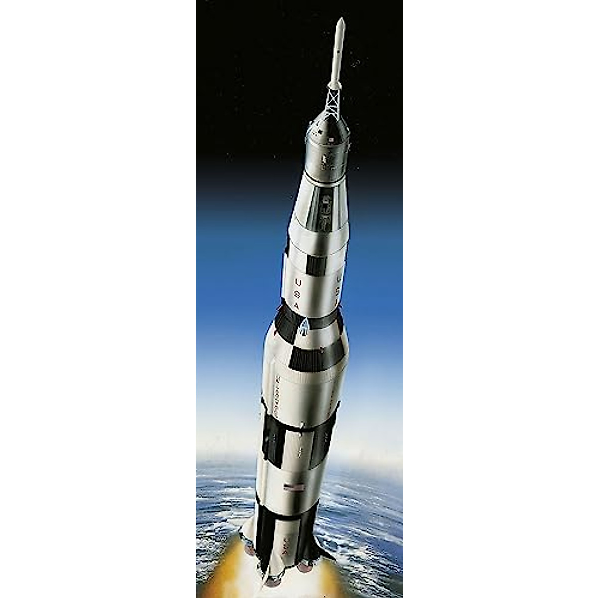 Revell 03704 Apollo 11 Saturn V Rocket Model Kit, White