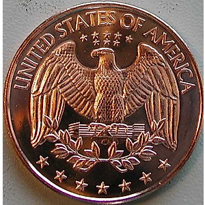 20 Round Tube 2012 .999 Pure Copper Bullion Round Modern Quarter Reverse Design