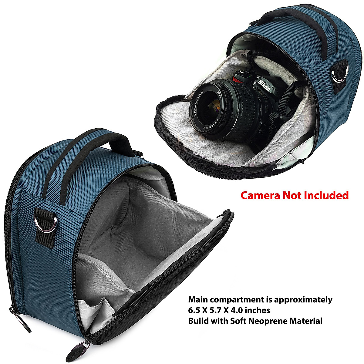 Laurel Travel Camera Bag Case For Canon EOS, 5Ds, 5Ds R, 7D Mark II, Mark 3 EF DSLR Camera