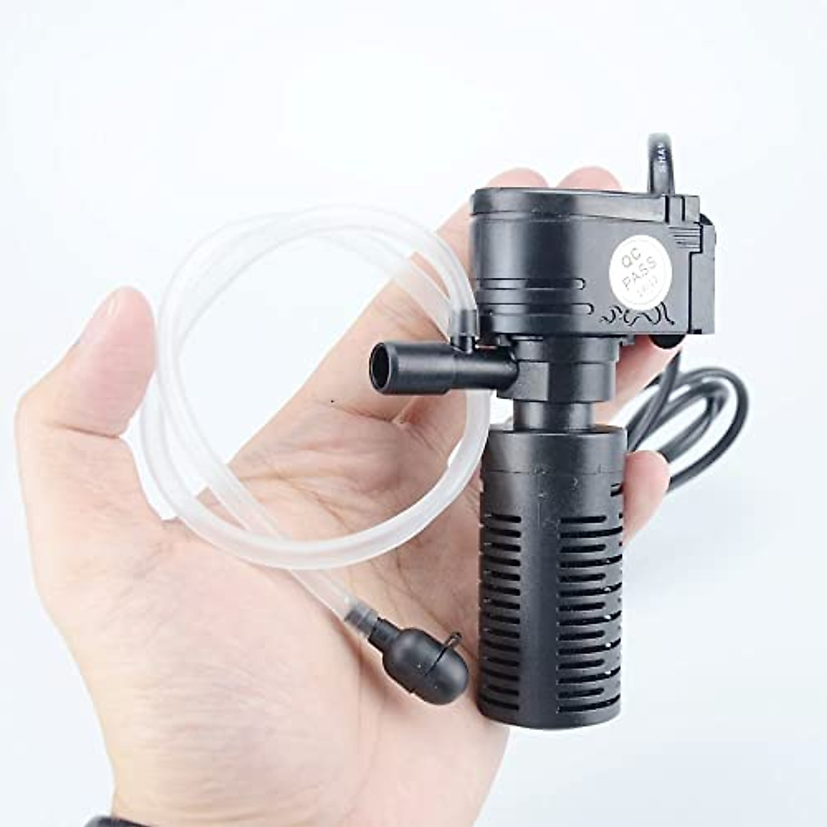 EmmaWu 50 GPH Mini Aquarium Internal Filter (Up to 20 Gal) for Small Fish Turtle Reptile Tank (50 GPH)