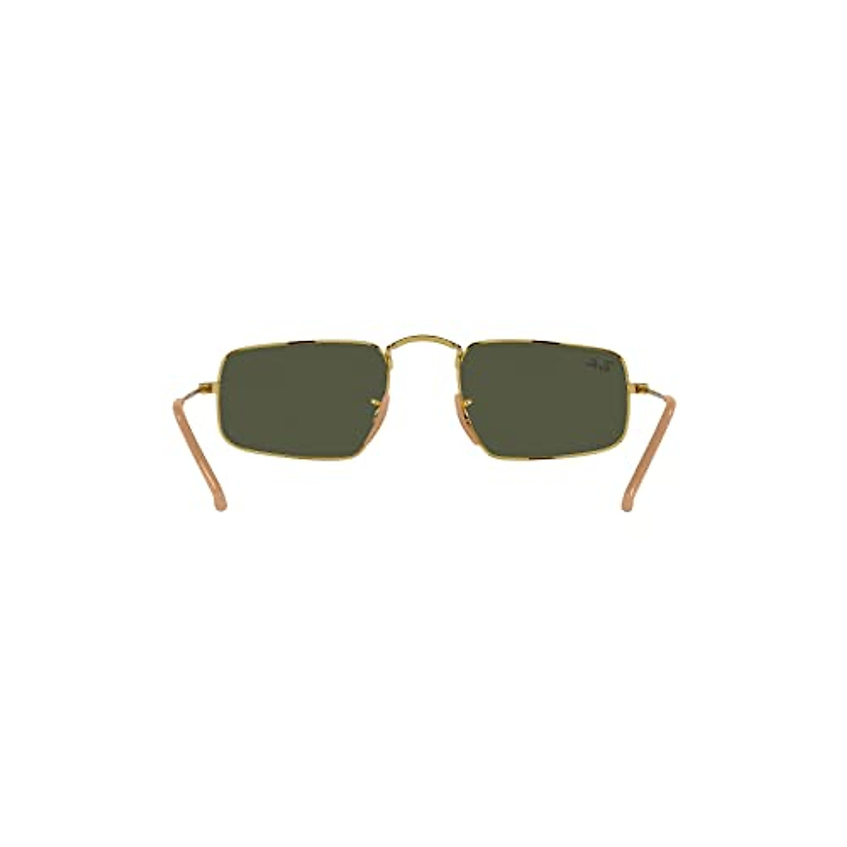 Ray-Ban RB3957 Julie Rectangular Sunglasses, Legend Gold/Green, 49 mm