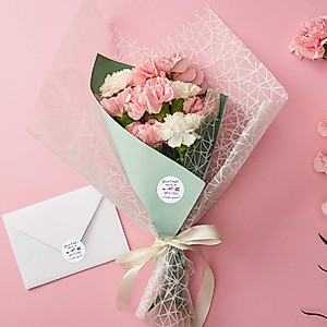 500 Pieces Your Order Made My Day Stickers Decorative Business Stickers Thank You Stickers Self-Adhesive Round Circle Thank You Label for Envelope Bag Seals Party Supplies (Red, 3 cm/ 1.2 Inch)