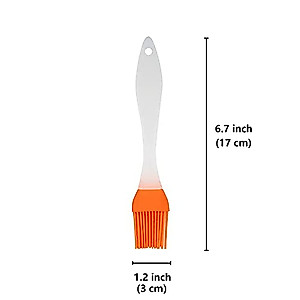 30 PCS Mini Pastry Brush for Baking - Portable Silicone Basting Brush for Cooking - Premium Food Brush for Sauce, 3x17cm (A009)