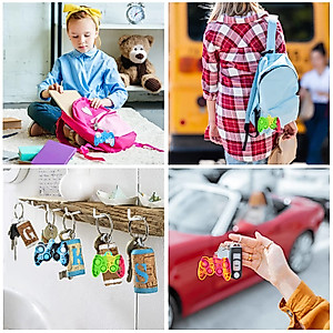 WHGAMNCE 16 Pcs Mini Pop Fidget Keychain,Tiny Push Pop Fidget Toy Back,Fidget Toys Bulk,Keychain Pop Bubble Toy,Anxiety Stress Reliever Toy for Kids Adults.