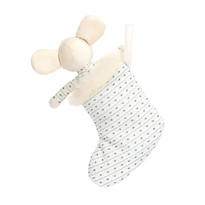 Jellycat Shimmer Stocking Mouse Stuffed Animal, 8 inches| Christmas Plush Toy and Décor